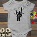 Rock Baby Clothes Skeleton Hand Rock and Roll Metal Baby - Etsy