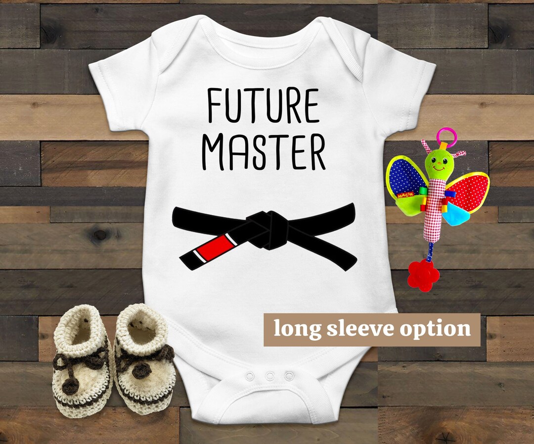 Jiu Jitsu Baby Bodysuit, Future Master, Black Belt Outfit - Etsy