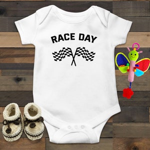 Racing Baby Bodysuit, Race Day, Motocross, Dirt Bike, Funny Baby ...