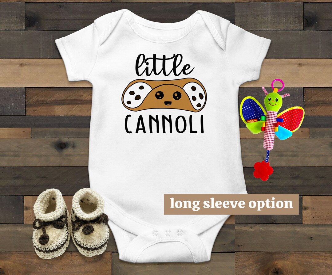 Little Cannoli Baby Bodysuit Funny Baby Clothes Cute Italian Baby ...