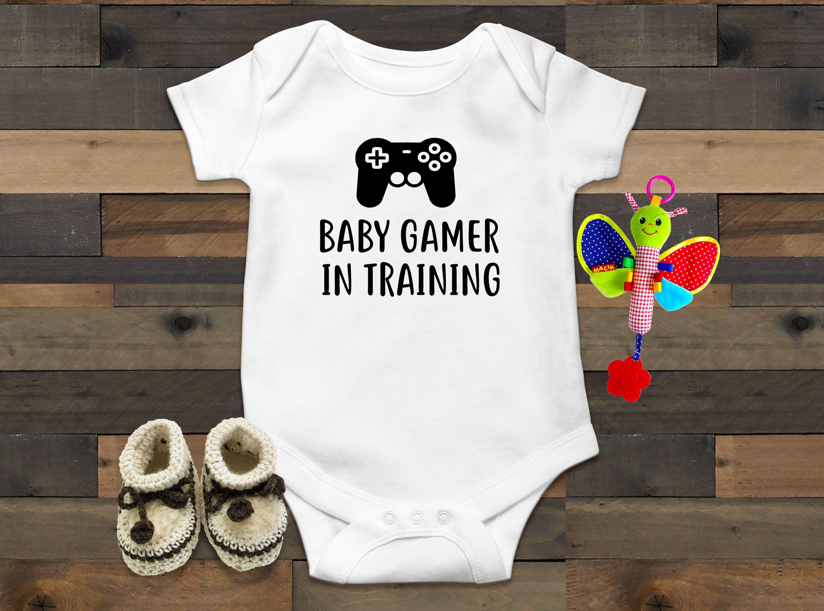 Baby Gamer In Training Bodysuit Funny Baby Clothes Cute Baby - Etsy España