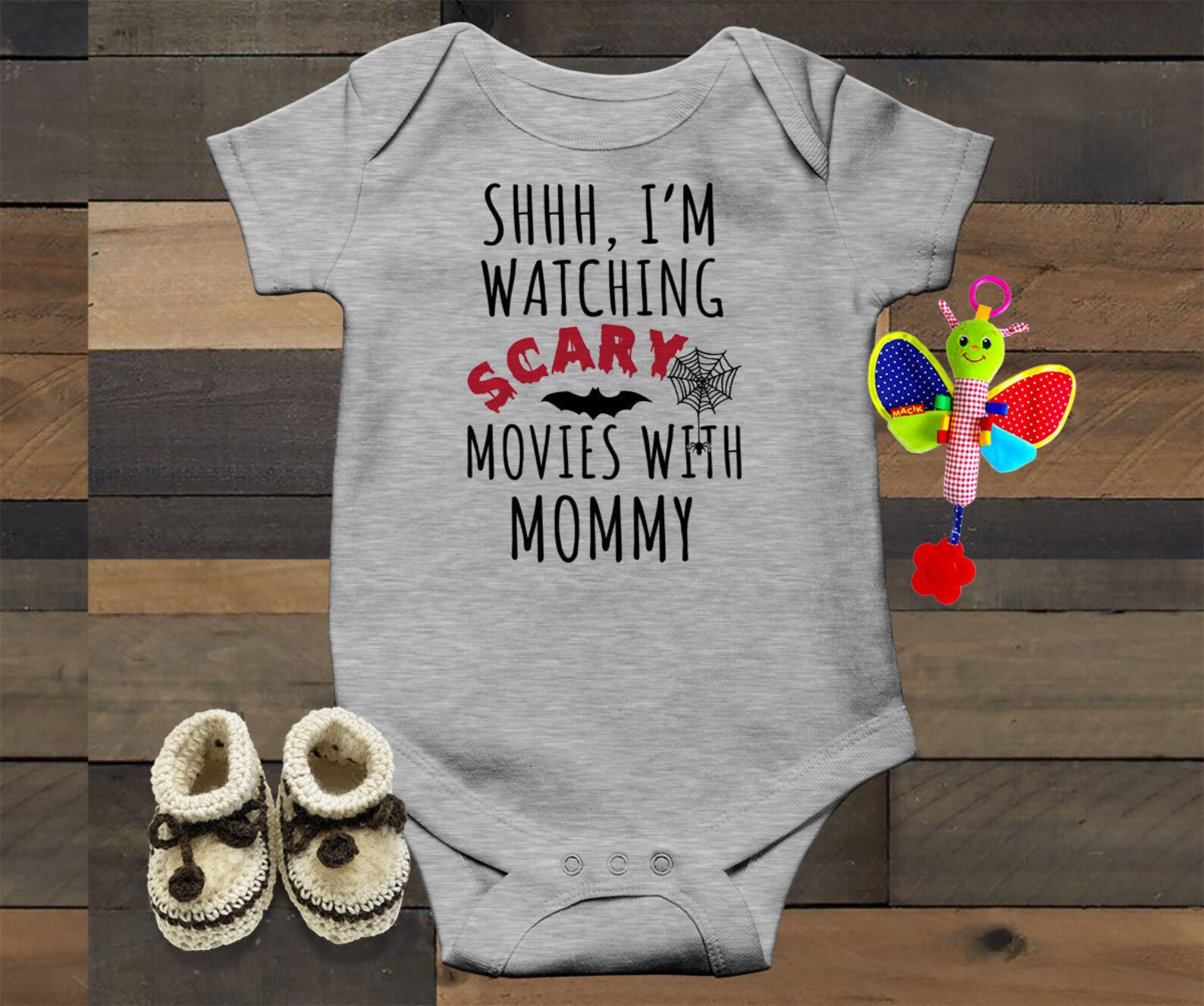 Scary Movie Baby Outfit Funny Baby Bodysuit Halloween Baby | Etsy