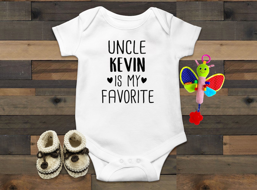 Favorite Uncle Baby Bodysuit, Personalized Uncle, Funny Baby Clothes ...