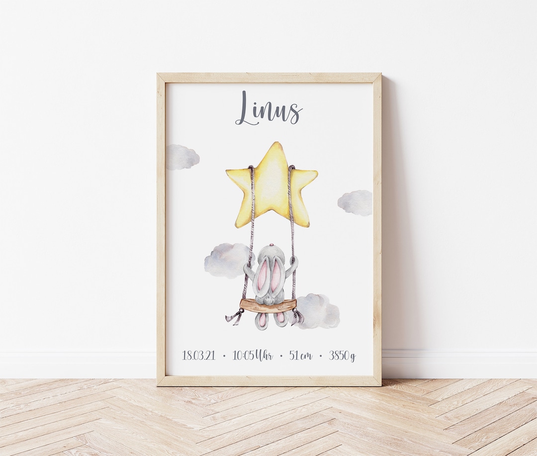 HASE Name Poster Posters Personalized Moon 20x30 10:45 - Etsy