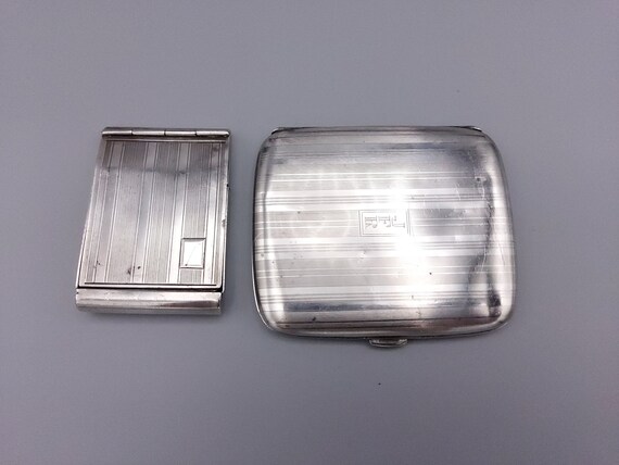 Antique Engraved 1920s Napier Sterling Silver Cigaret… - Gem
