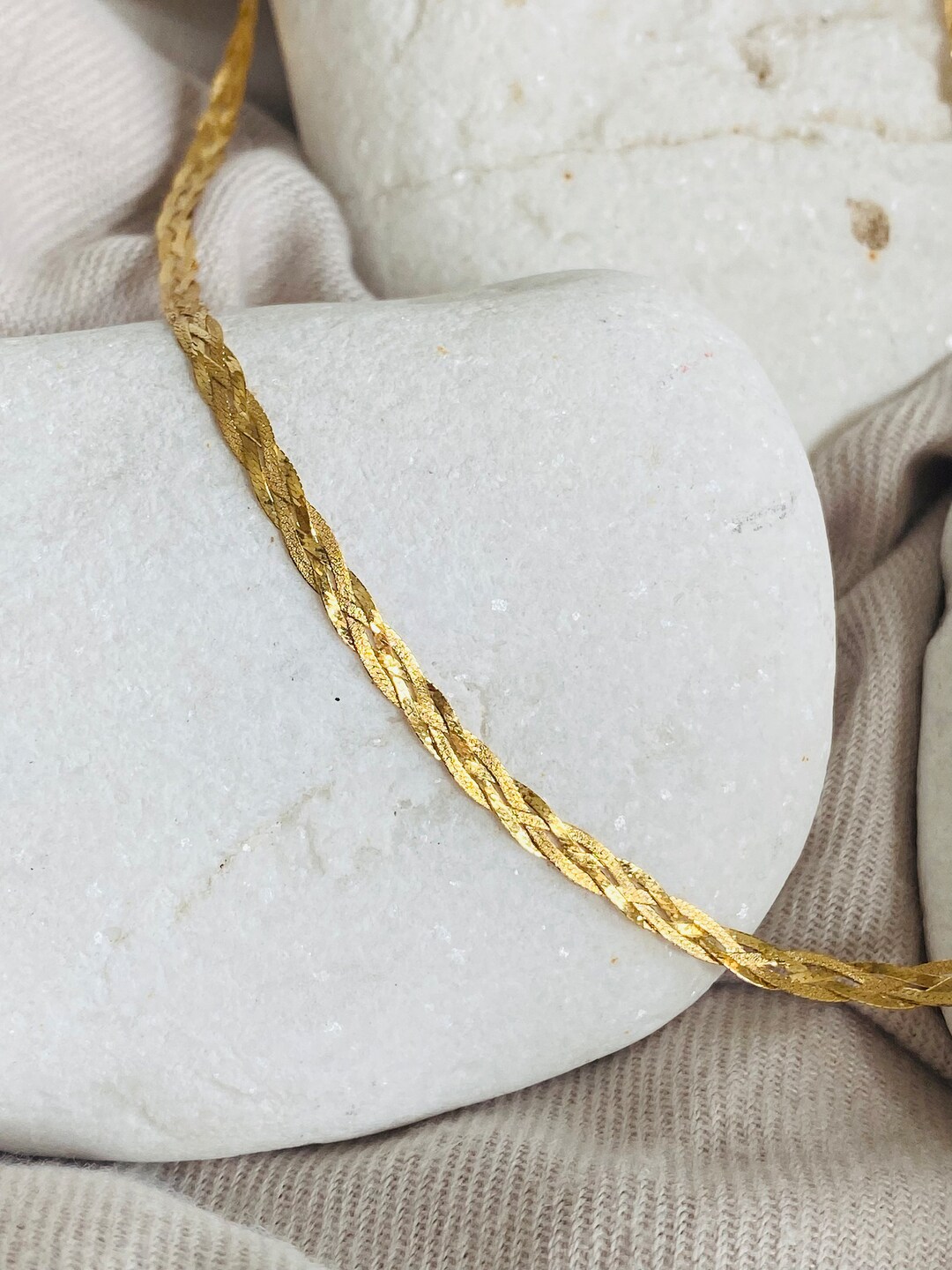 Solid 14k Gold Yellow Color Chain. Italian Gold Necklace. 585 Stamp ...