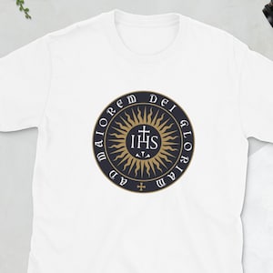 AMDG Ignatius of Loyola Society of Jesus Motto and Insignia Jesuits IHS ...