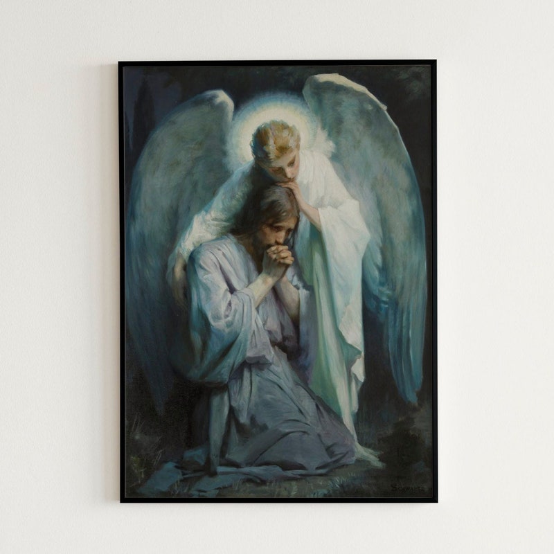 Catholic Art Print Agony - Etsy
