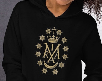 Virgin Mary Monogram Auspice Maria Catholic Stickers - Etsy