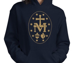 Virgin Mary Maria Insignia Miraculous Medal Catholic Unisex | Etsy