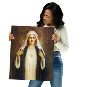Immaculate Heart of Mary Painting by Charles Bosseron Chambers Poster ...