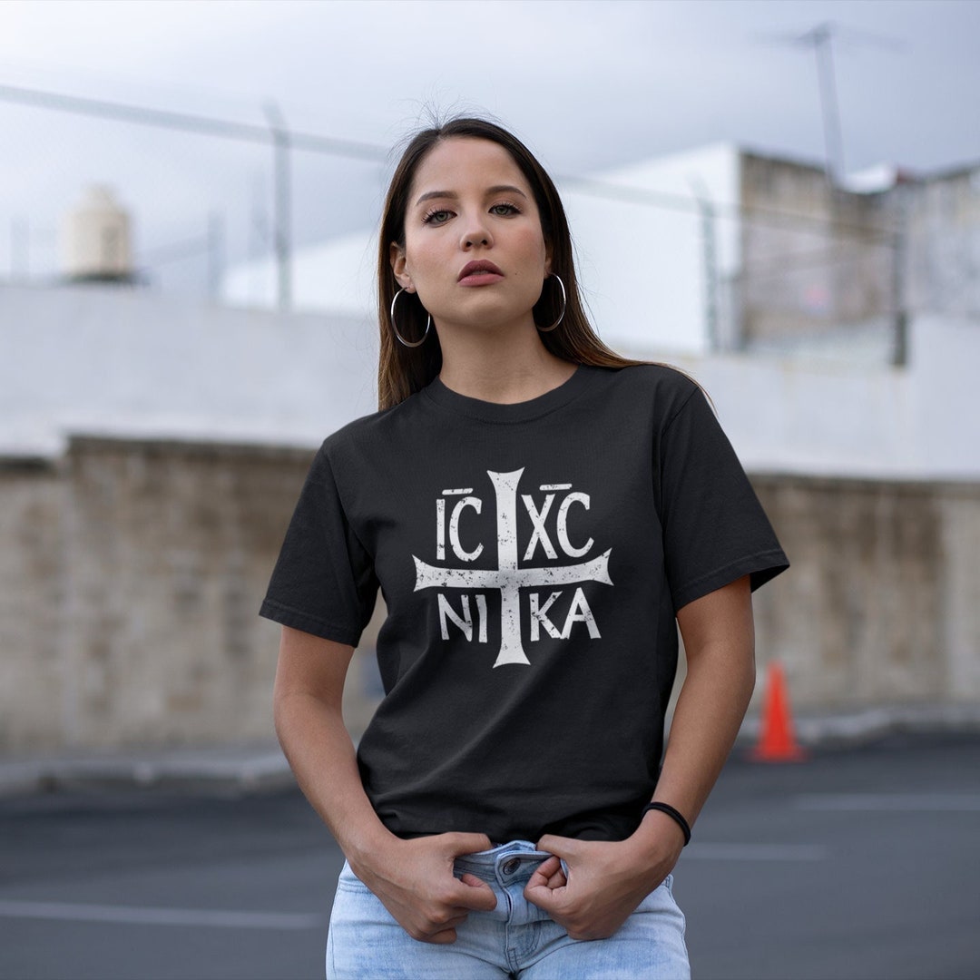 Christogram IC XC NIKA Jesus Christ is Winner Orthodox Unisex T-shirt ...