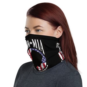 Pow Mia Flag USA You Are Not Forgotten Neck Gaiter Face Mask - Etsy