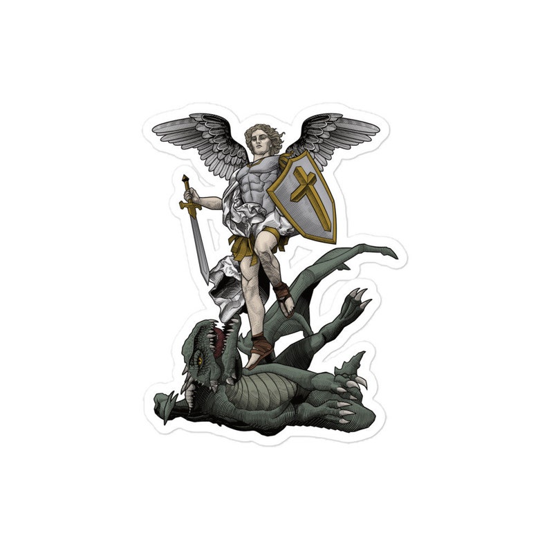 Saint Michael the Archangel Catholic Patron Saint Sticker | Etsy