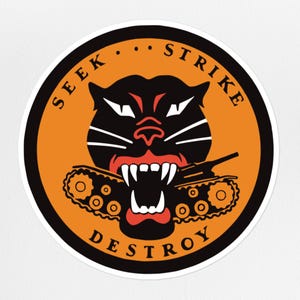 Tank Destroyer Panther Hellcat Military Bubble-free Sticker - Etsy