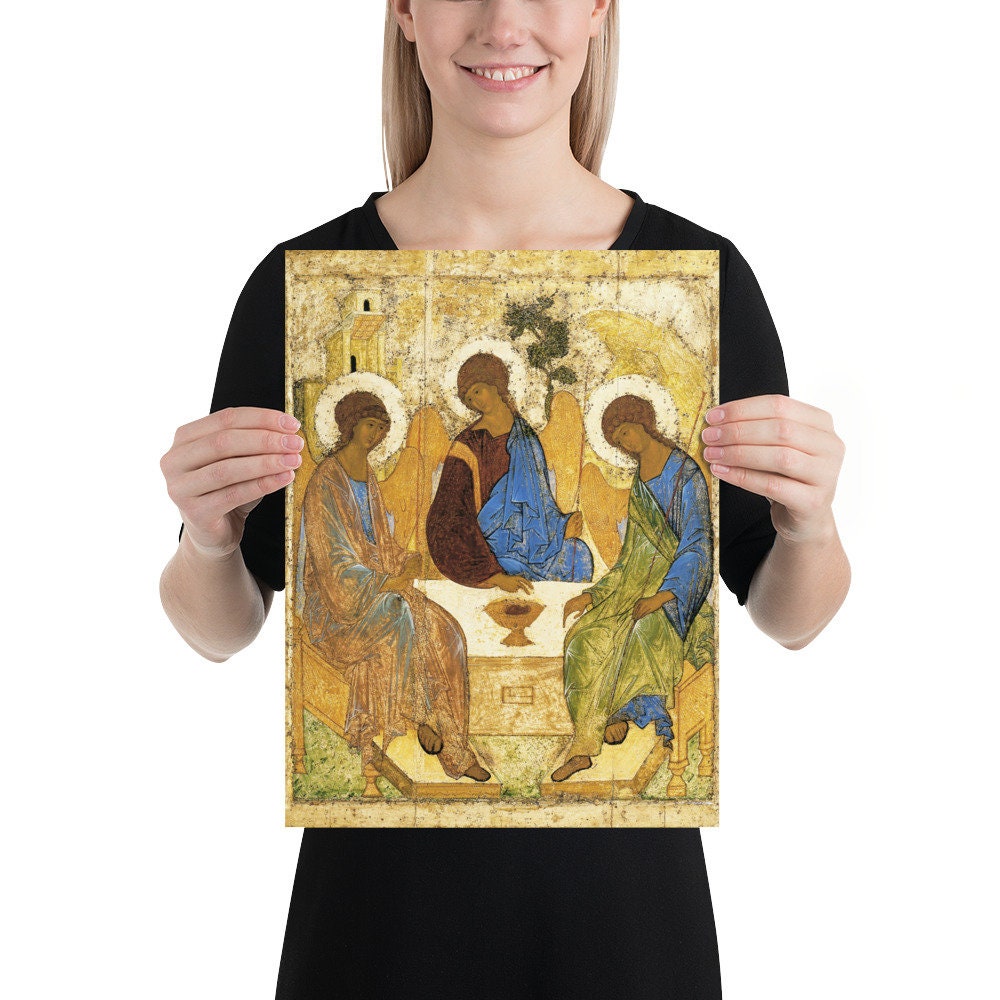 The Trinity Icon by Andrei Rublev Orthodox Poster - Etsy