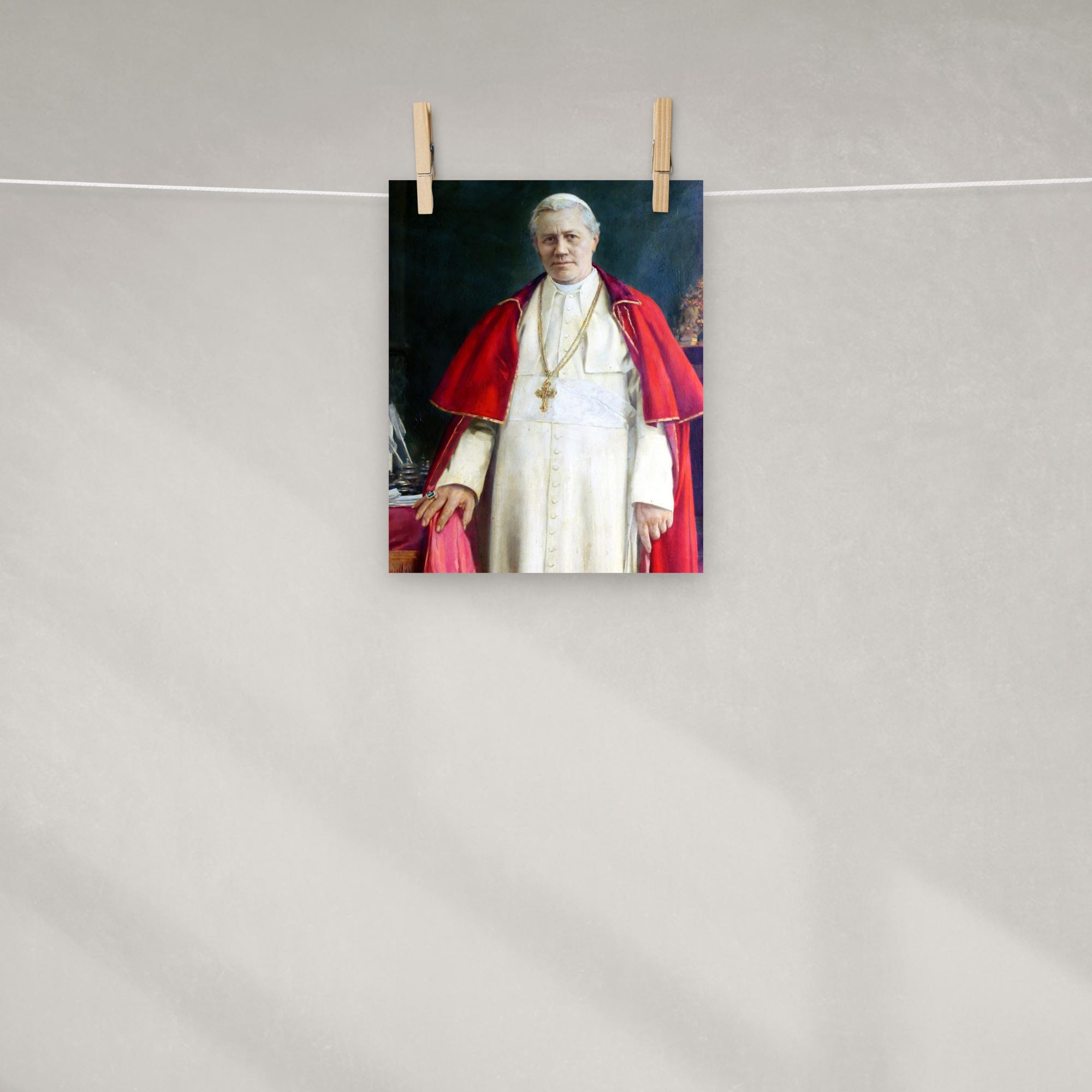 Saint Pope Pius X Poster | Catholic Art Print - Etsy