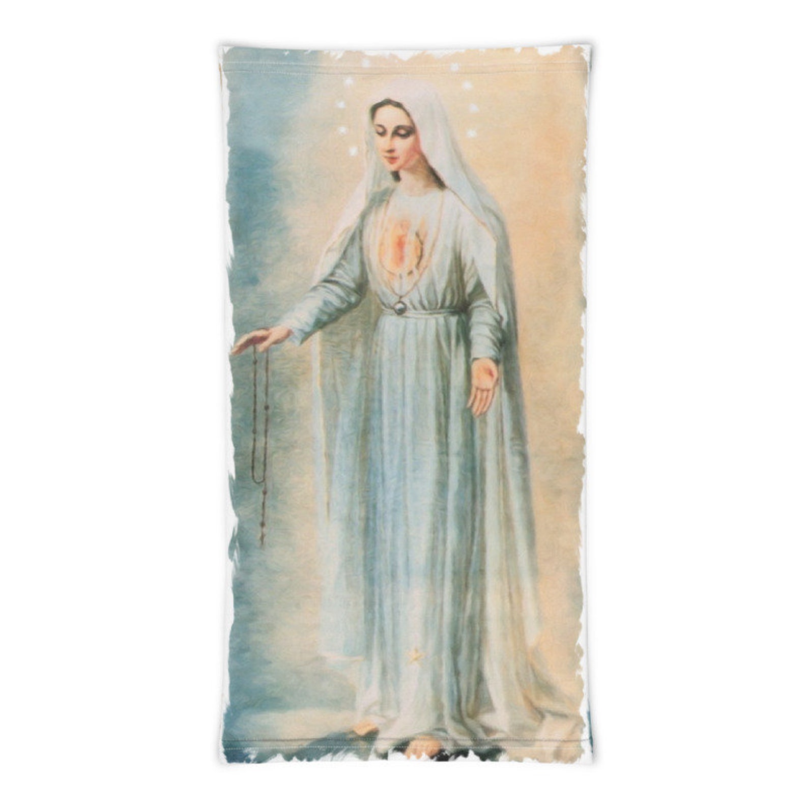 Our Lady Fatima Virgin Mary Catholic Face Mask Neck Gaiter - Etsy