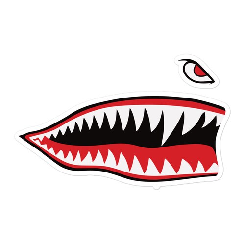 Flying Tigers Shark Mouth Decal P-40 Warhawk Warbird Nose - Etsy