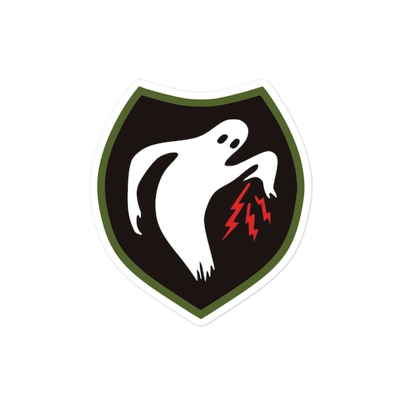 Distressed Window Decal WW2 Ghost Army Patch Distressed Bumper Sticker ...