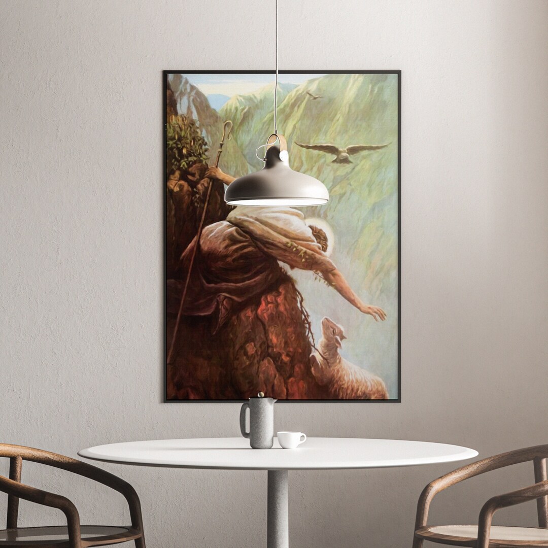 The Lost Sheep Luke 15:3-7 alfred Usher Soord Poster - Etsy