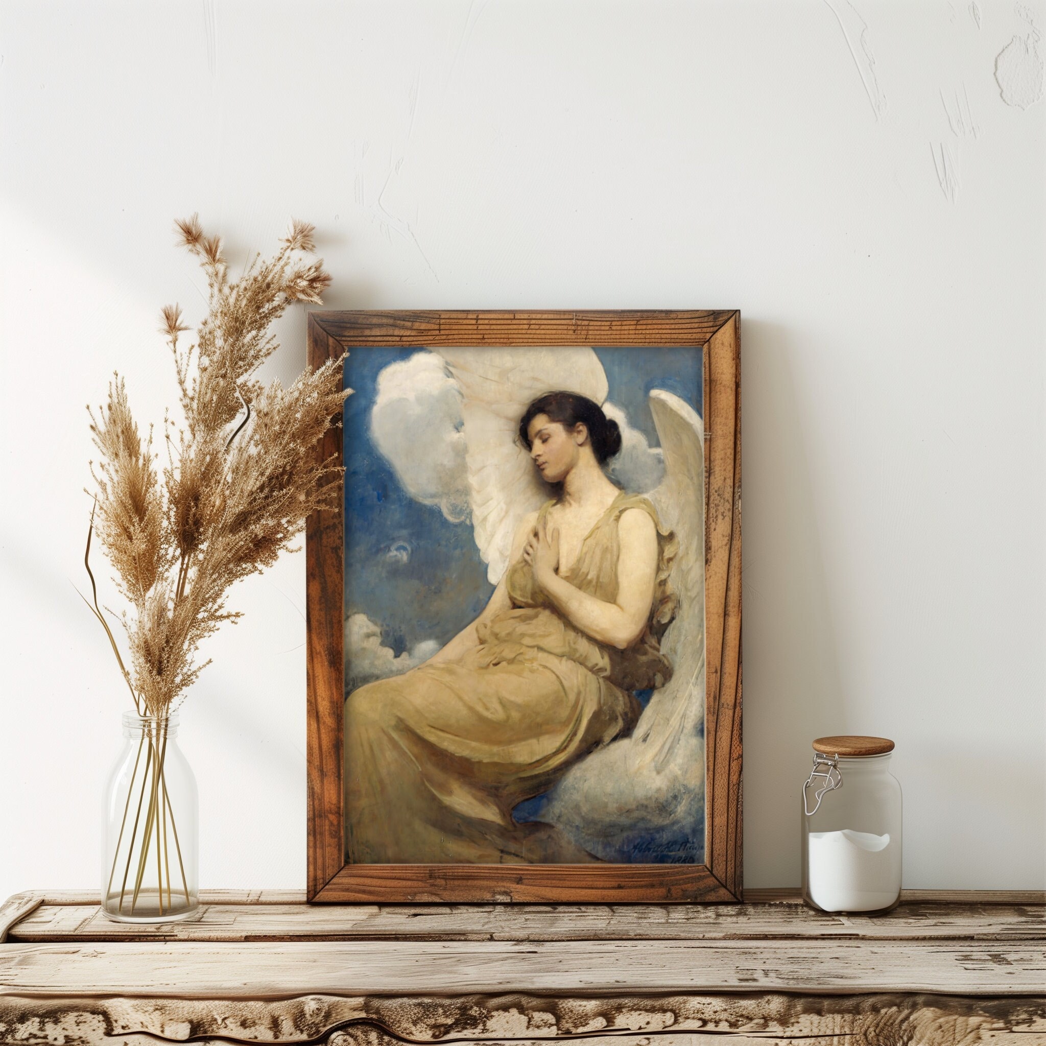 Winged Figure by Abbott Handerson Thayer | Sacred Art Print | Angel ...