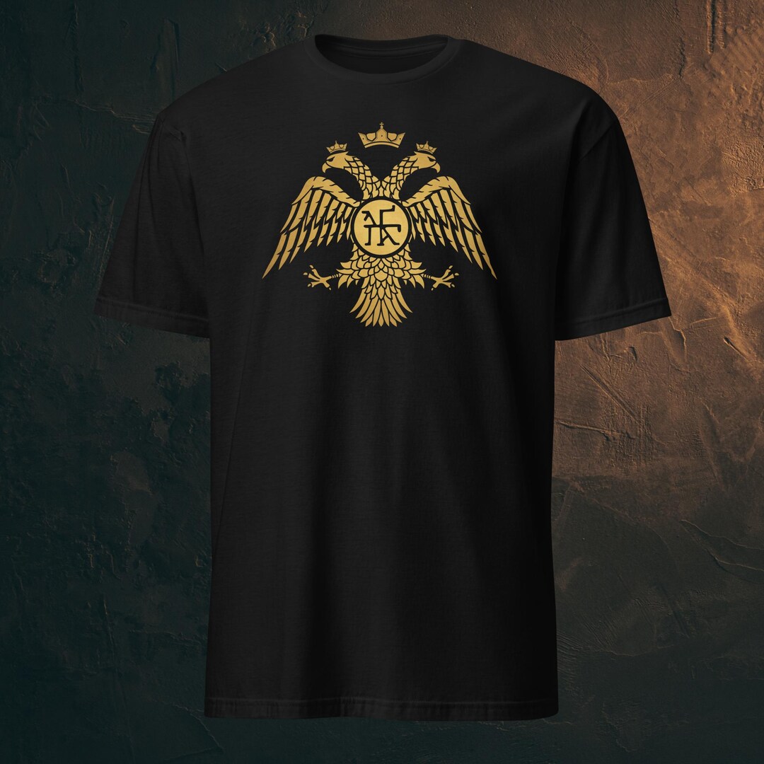 Byzantine Empire Constantinople Double Headed Eagle Short-sleeve Unisex ...