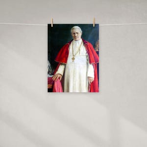 Saint Pope Pius X Poster | Catholic Art Print - Etsy