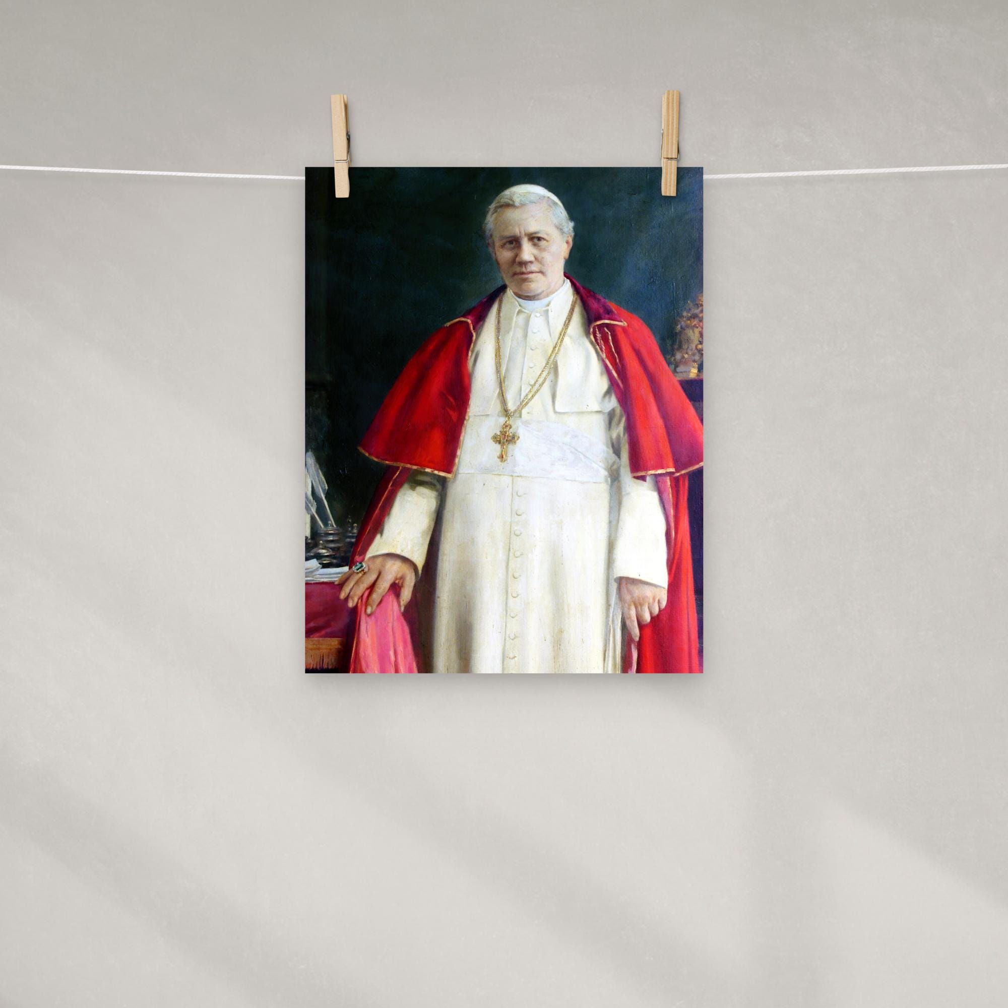 Saint Pope Pius X Poster | Catholic Art Print - Etsy