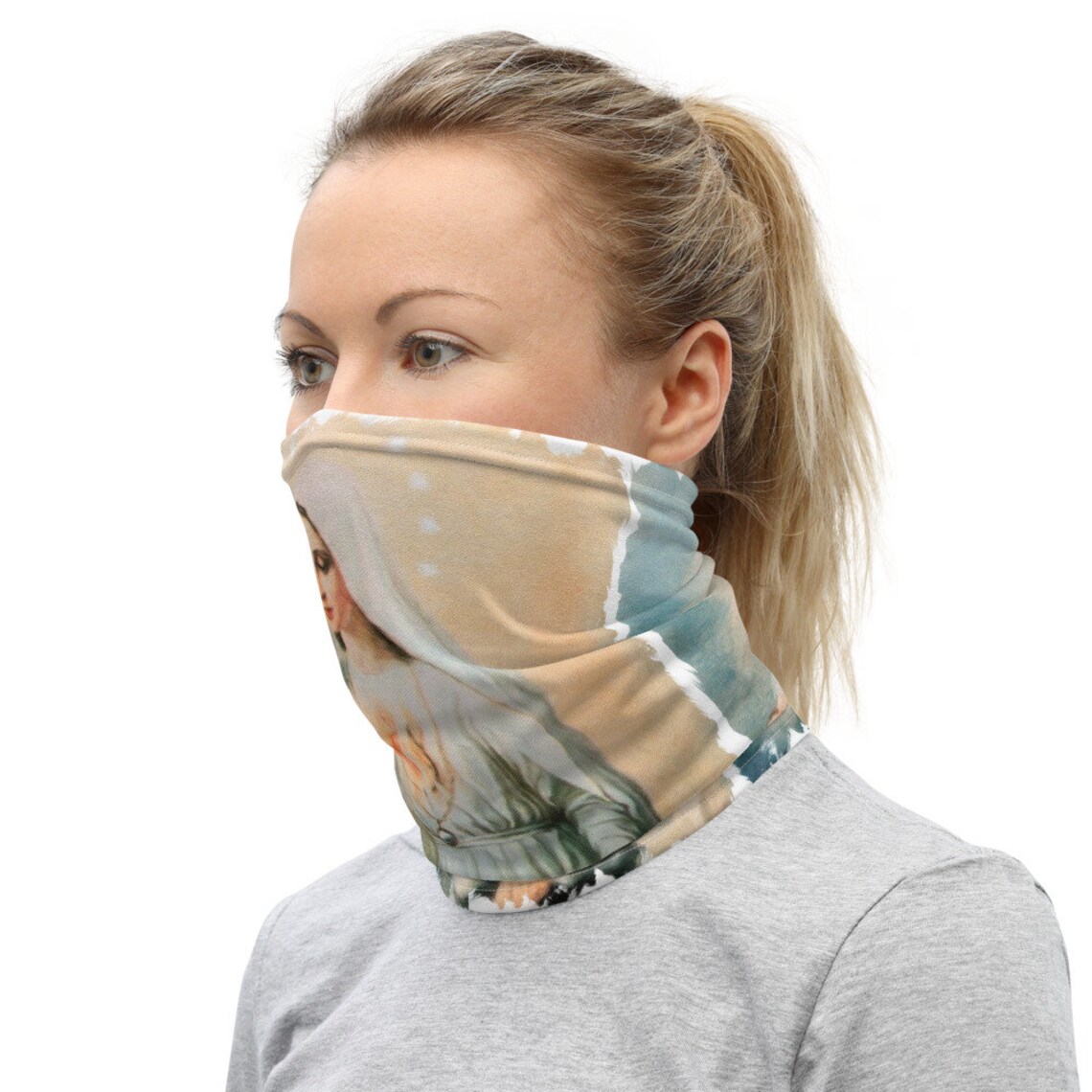 Our Lady Fatima Virgin Mary Catholic Face Mask Neck Gaiter - Etsy