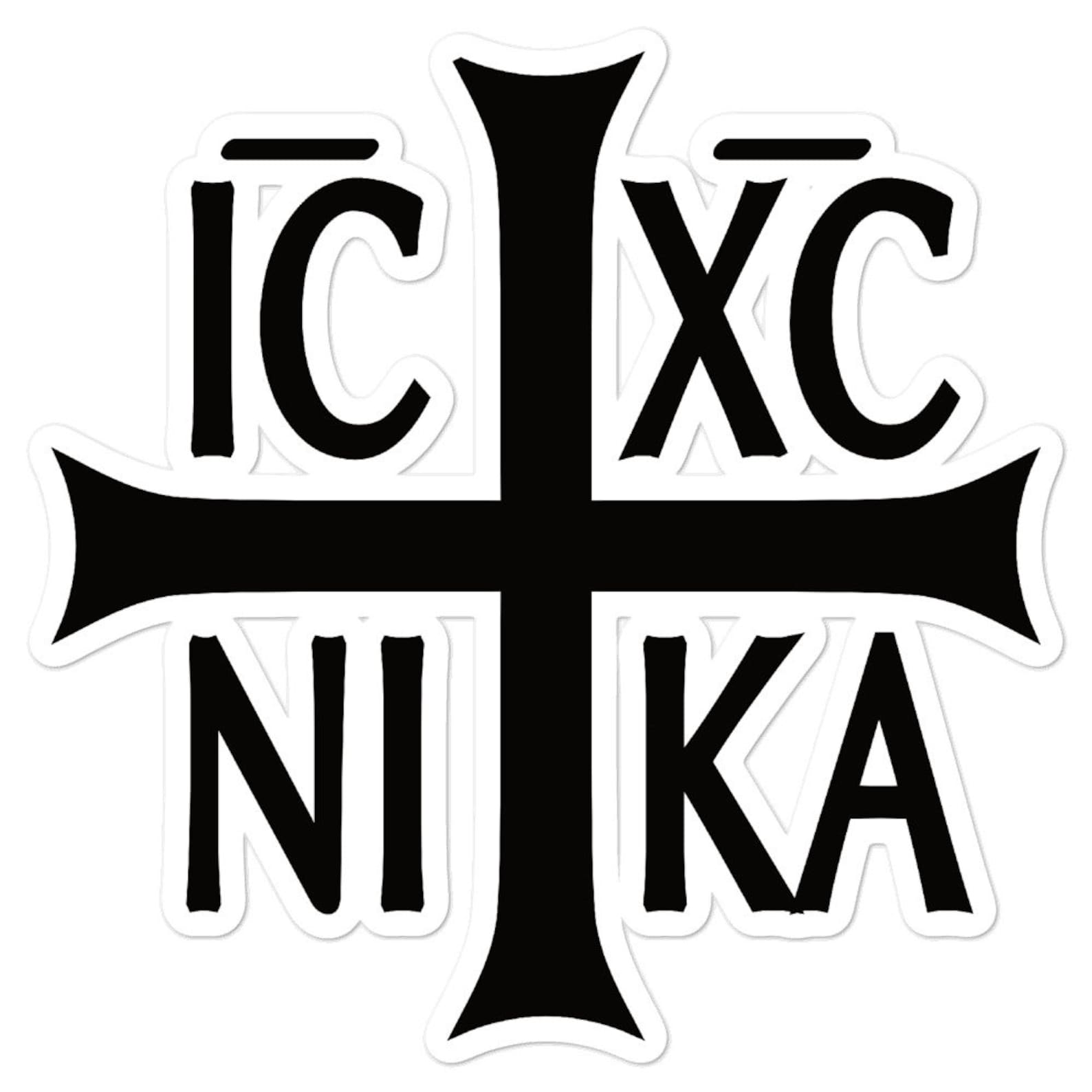 Christogramm IC XC NIKA Jesus Christus ist orthodoxe Gewinner Aufkleber ...