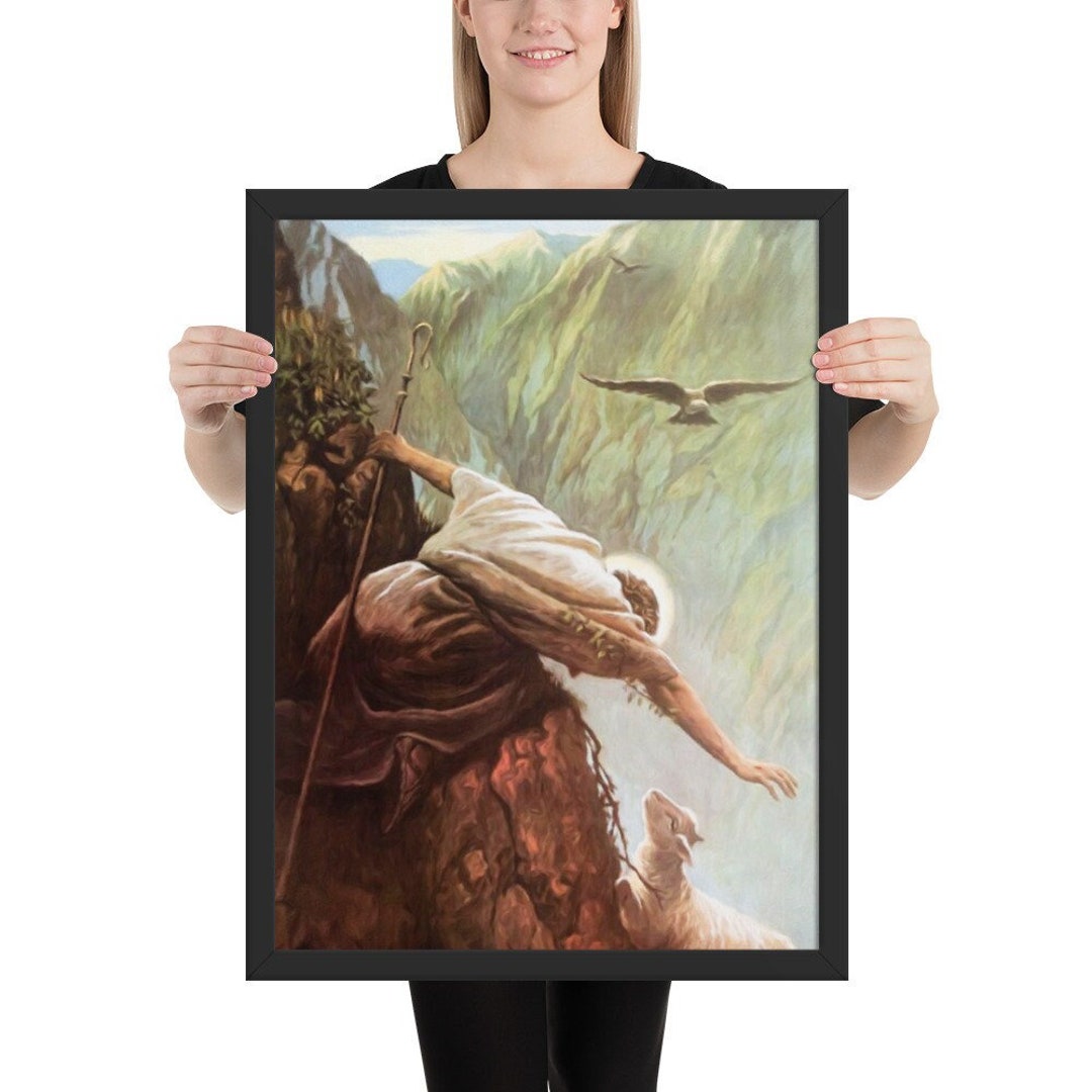 The Lost Sheep Luke 15:3-7 (alfred Usher Soord) Framed Print - Etsy