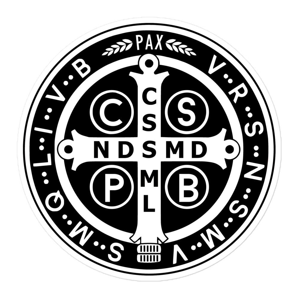 Saint Benedict Medal Catholic Sticker - Etsy