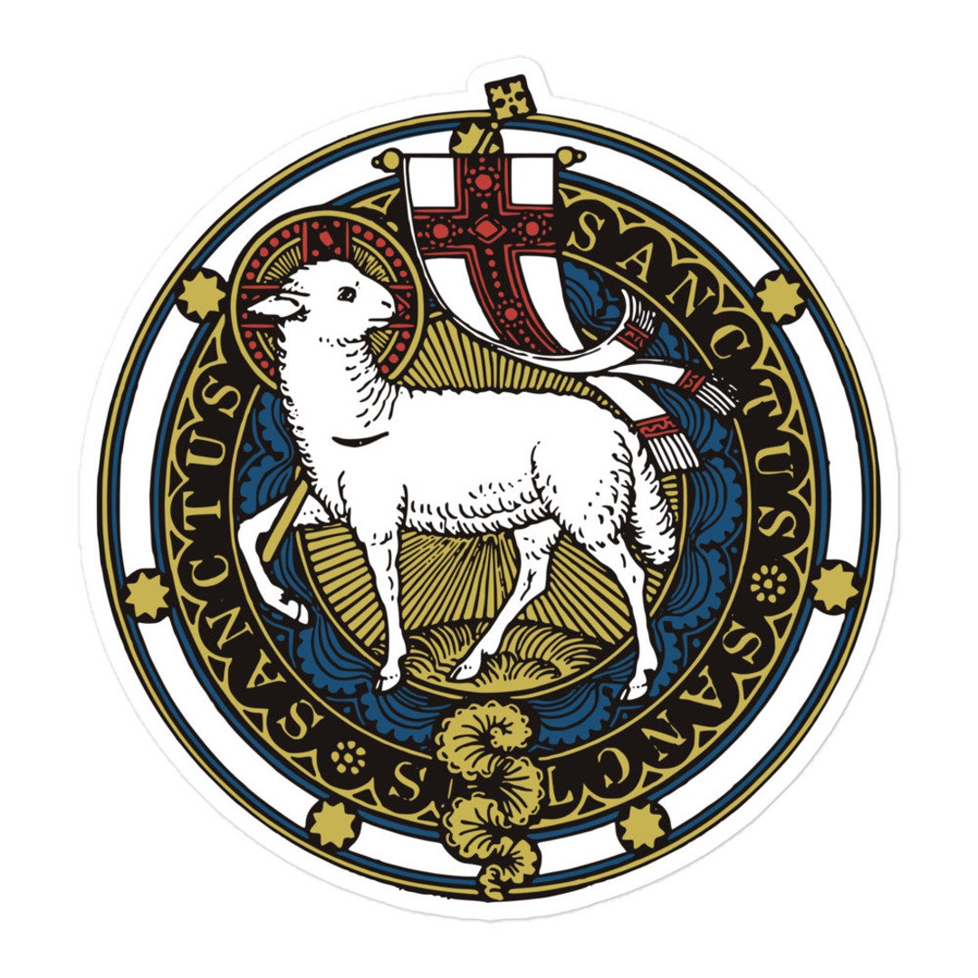 Agnus Dei Lamb of God Jesus Christ Symbol Sticker - Etsy