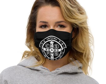 St Benedict Medal Catholic Saint Face Mask Neck Gaiter | Etsy