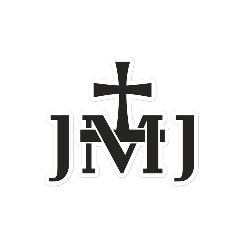 JMJ Jesus Mary Joseph Insignia Holy Family Catholic Sticker - Etsy