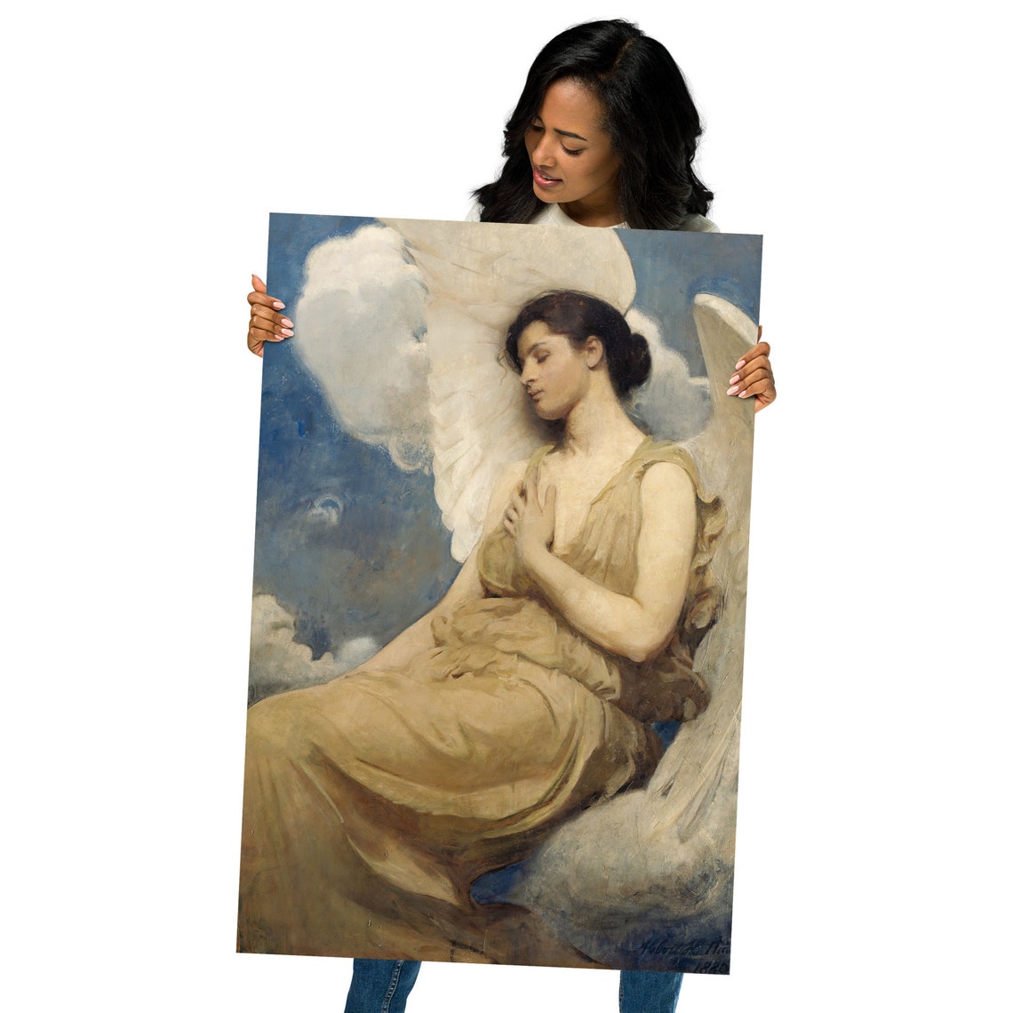 Winged Figure by Abbott Handerson Thayer | Sacred Art Print | Angel ...