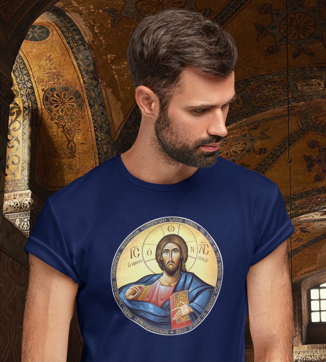 Jesus Christ Pantocrator Orthodox Icon Short-sleeve Unisex T-shirt - Etsy
