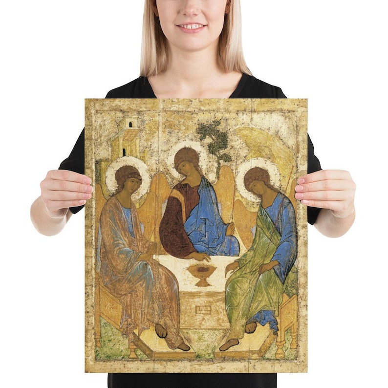 The Trinity Icon by Andrei Rublev Orthodox Poster - Etsy