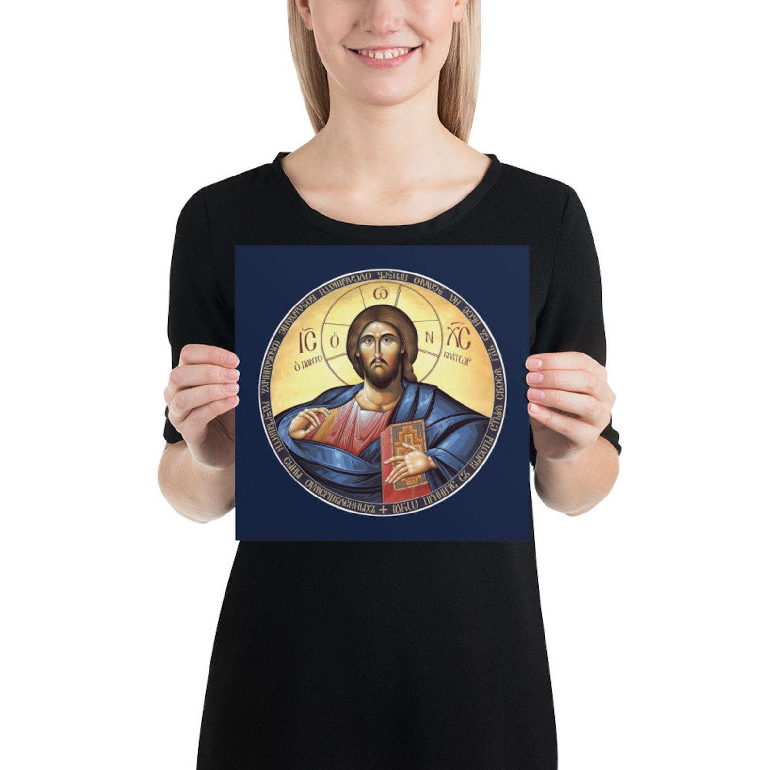 Jesus Christ Pantocrator Orthodox Icon Poster - Etsy