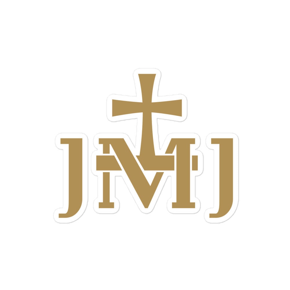 JMJ Jesus Mary Joseph Insignia Holy Family Catholic Sticker | Etsy