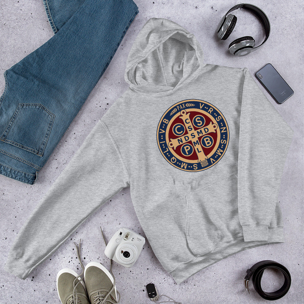 The Saint Benedict Medal Catholic Unisex Hoodie - Etsy