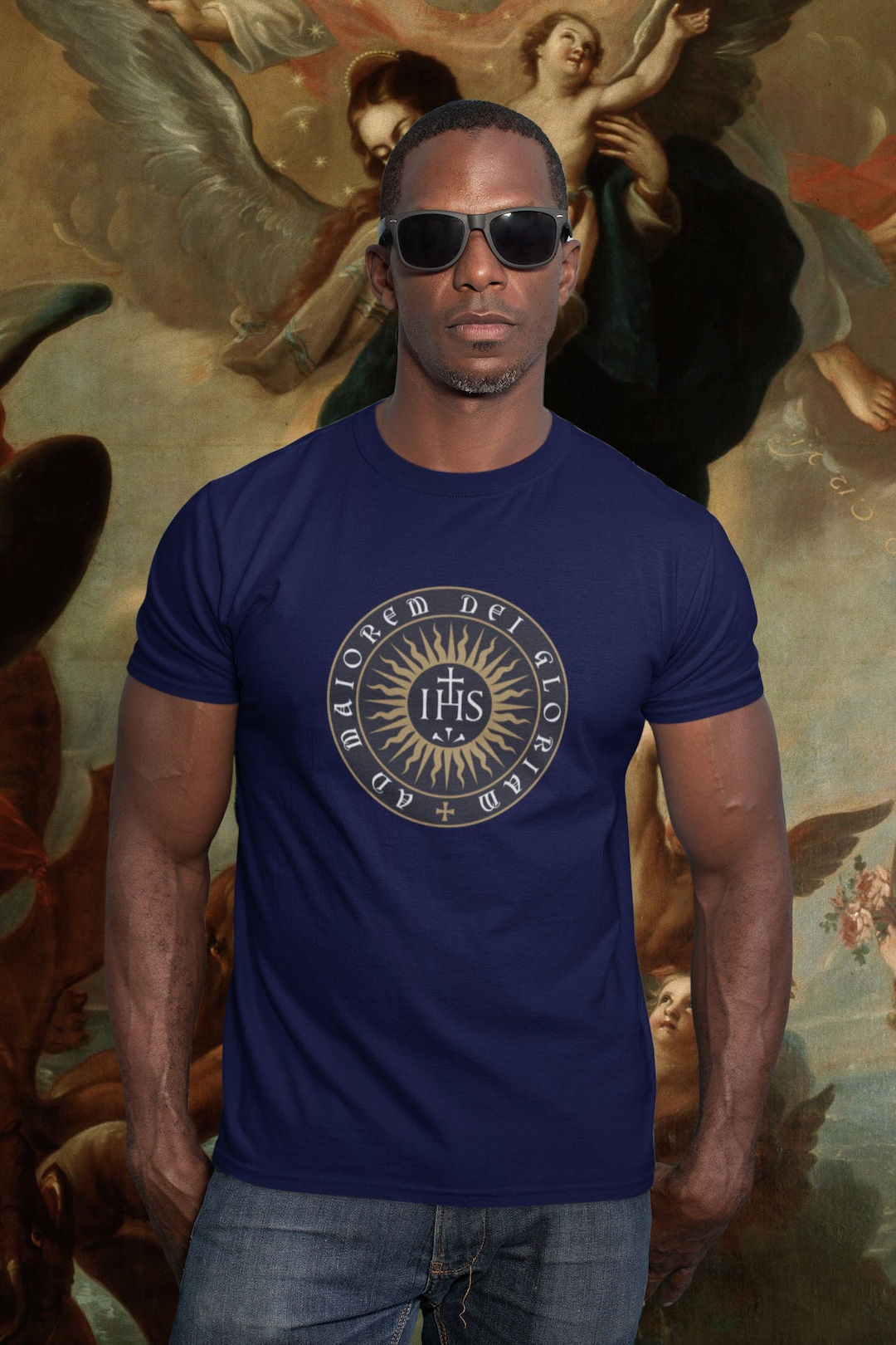 AMDG Ignatius of Loyola Society of Jesus Motto and Insignia Jesuits IHS ...