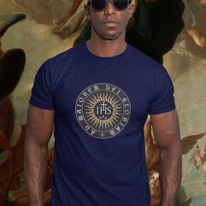 AMDG Ignatius of Loyola Society of Jesus Motto and Insignia Jesuits IHS ...