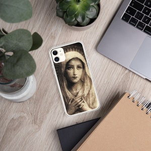 Catholic Virgin Mary Maria Painting iPhone Case - Etsy