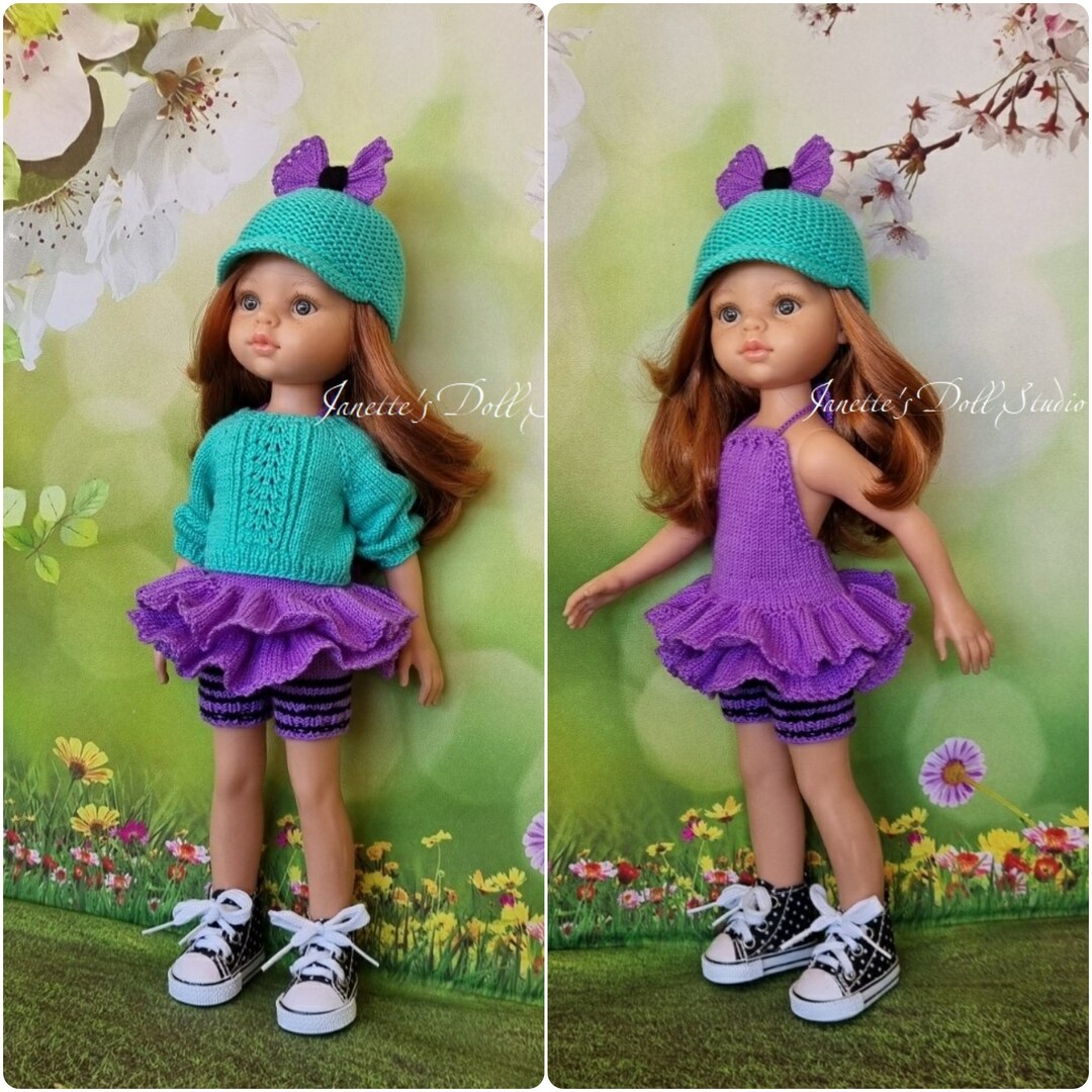 Handmade Doll Clothes Paola Reina Doll Jumpsuit Hat Outfit Doll ...