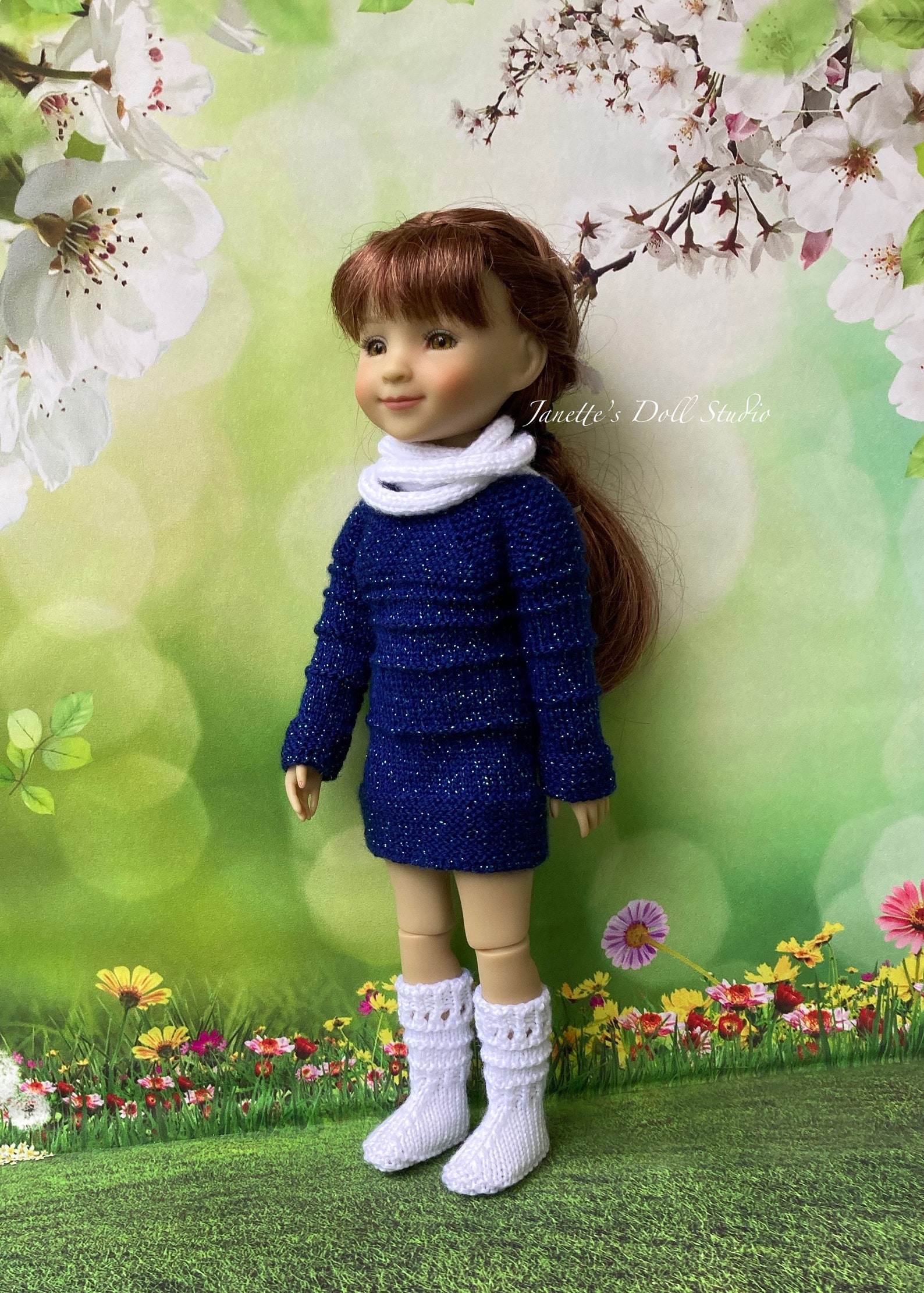 Ruby Red Dress Scarf Boots Ruby Red Fashion Friends Doll | Etsy