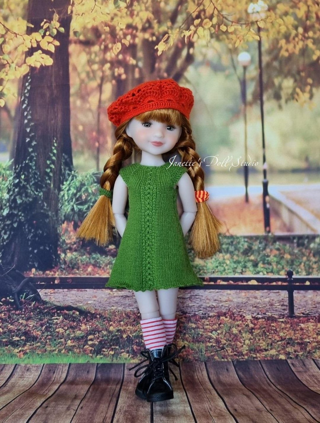 Ruby Red Fashion Friends Doll Dress Hat 14.5 Inch Doll Clothes Ruby Red ...