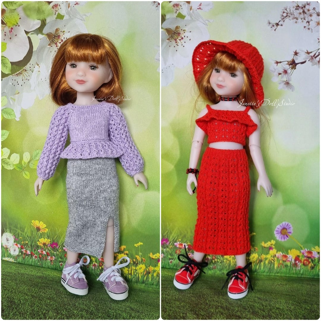Ruby Red Fashion Friends Doll Dress Hat 14.5 Inch Doll Clothes Ruby Red ...