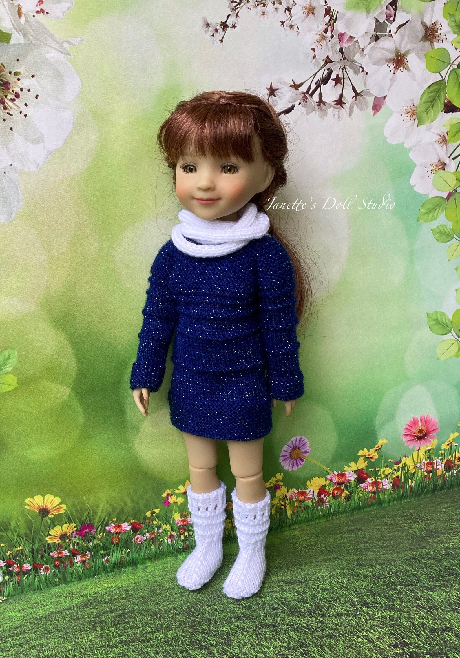 Ruby Red Dress Scarf Boots Ruby Red Fashion Friends Doll | Etsy